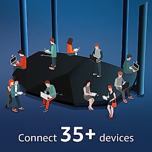Speedefy High Speed Pro WiFi Router - Dual Band AC2100 Wireless Router for Streaming & Gaming, Up to 35 Devices, 2000 sq.ft Coverage, 4X4 MU-MIMO, USB Port, Parental Control (Model: K8)