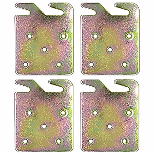 Richohome Wood Bed Rail Hook Plates - Pack of 4