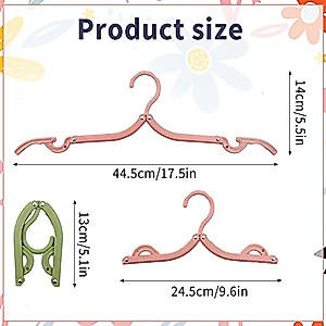 GothaBach 20 Portable Folding Clothes Hangers, Portable Folding Travel Hangers, Clothes Drying Rack for Travel(Multicolor)