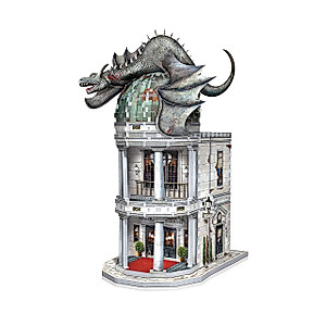 Wrebbit3D Harry Potter 3D Puzzle Model of Gringotts Bank | Diagon Alley Collection | A Mystical Journey of 300 Pieces for Witches, Wizards, and Muggles