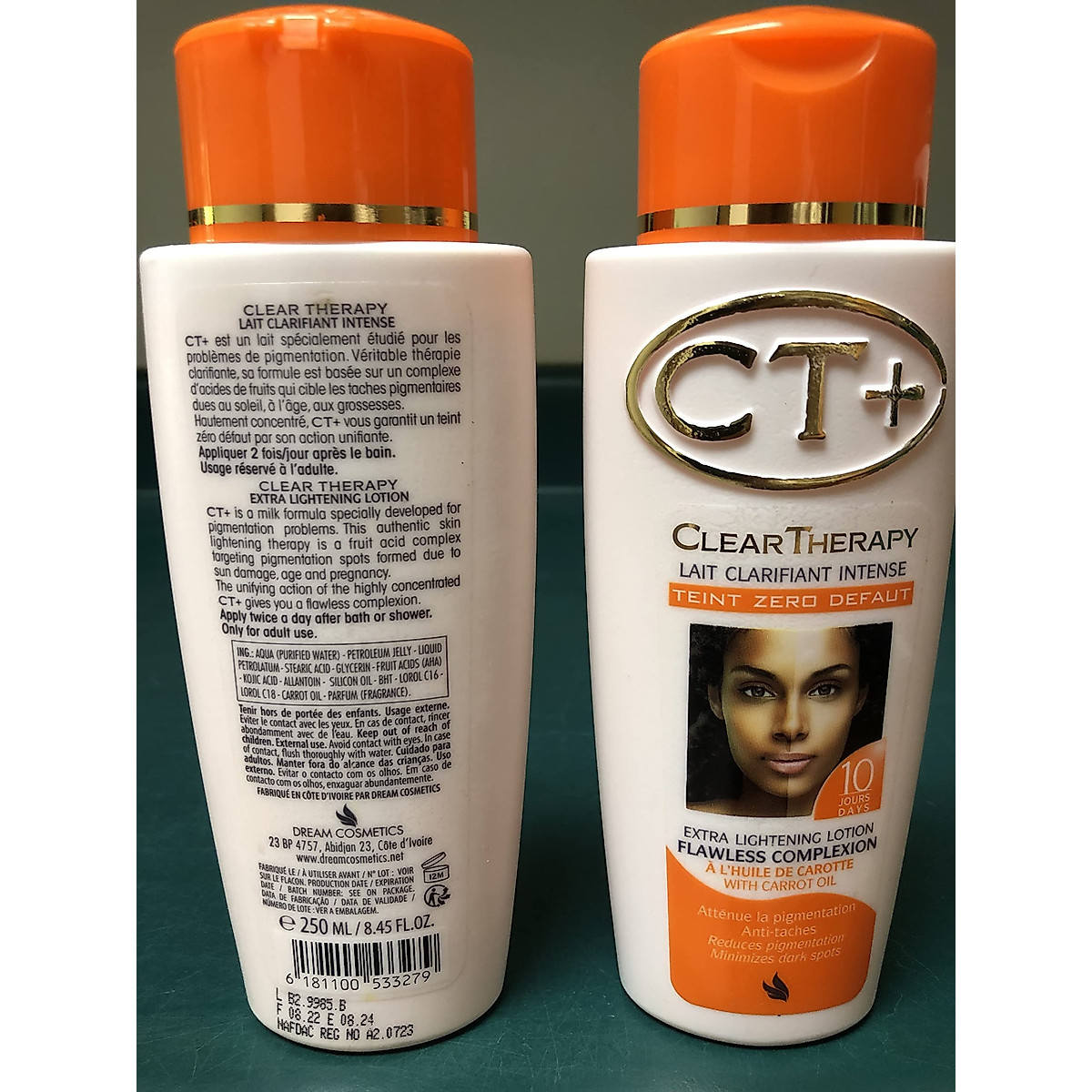 CT+ Clear Therapy Extra Lightening Lotion with Carrot Oil 250ml