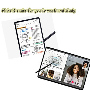 Galaxy Tab S8 Ultra S Pen Replacement for Samsung Galaxy S8 S8 Plus S8 Ultra (EJ-PT870BJEGUJ) Stylus Pen (WithoutBluetooth) + Tips/Nibs (Black)