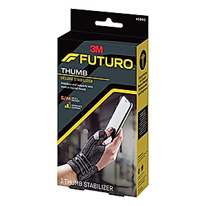 FUTURO Deluxe Thumb Stabilizer, Improves Stability, Moderate Stabilizing Support, Small/Medium