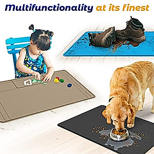 The Original Under Sink Mat - Silicone Waterproof mat, Adjustable, Easy to Clean, Kitchen cabinet liner, Disifenction Surface - 34" x 22" or smaller