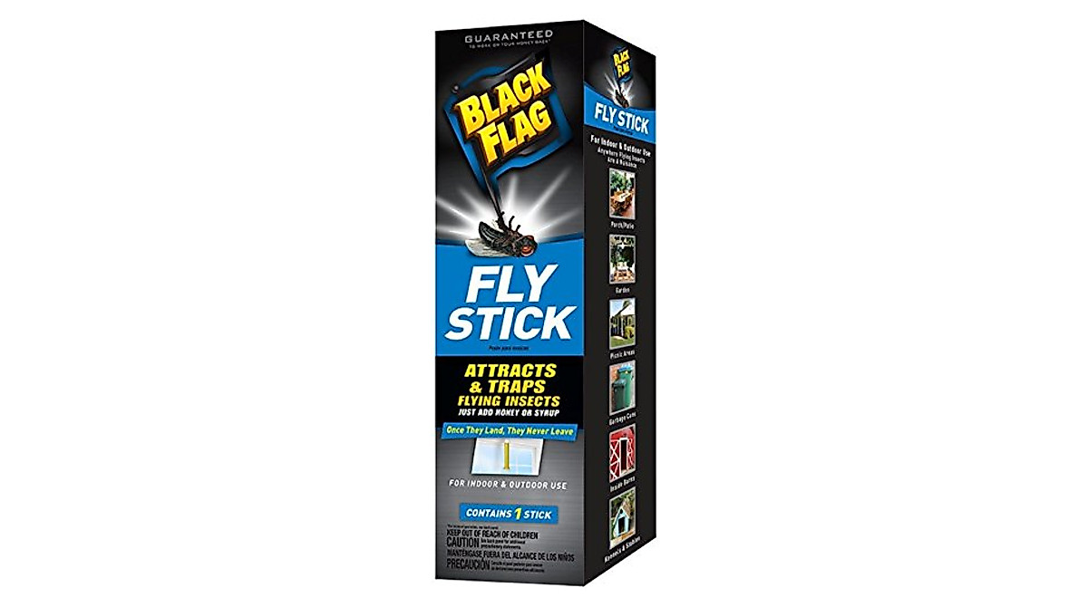 Catch Flies Fast with Black Flag Fly Stick Trap