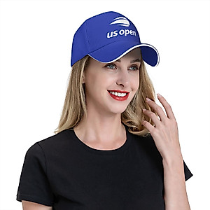 Us Open Tennis 2023 Sandwich Cap Unisex Classic Baseball Capunisex Adjustable Casquette Dad Hat Blue