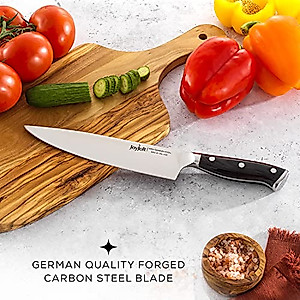 JoyJolt 8” Chef Knife, High Carbon x50 German Steel Kitchen Knife – Magnetic Gift Box.