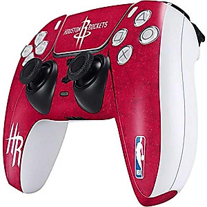 Skinit Decal Gaming Skin Compatible with PS5 Controller - Officially Licensed NBA Houston Rockets Distressed Design