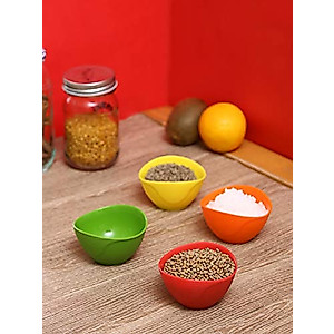 Trudeau Silicone, Set of 4 Pinch Bowls, 3-1/2 by 3-1/2, Multicolor (0990059)