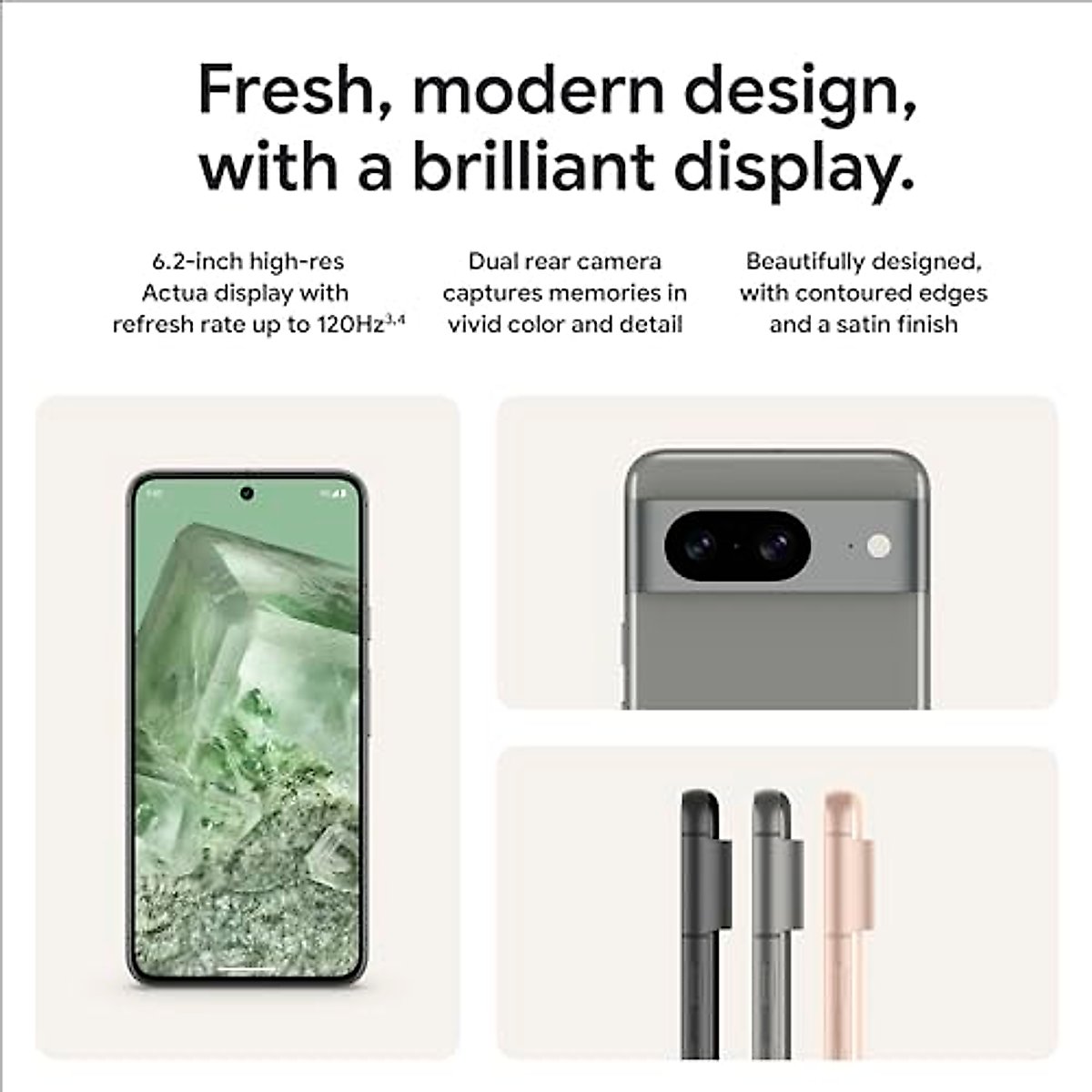 Google Pixel 8 - Unlocked Android Smartphone with Advanced Pixel Camera, 24-Hour Battery, and Powerful Security - Obsidian - 256 GB