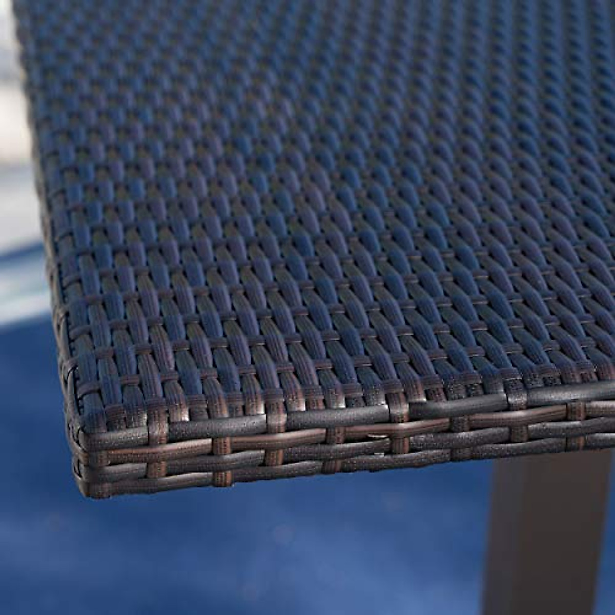 Christopher Knight Home Dominic Outdoor 26" Wicker Square Bar Table, Multibrown