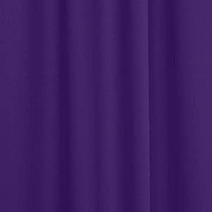 AK TRADING CO. 10 feet x 10 feet Purple Polyester Backdrop Drapes Curtains Panels with Rod Pockets - Wedding Ceremony Party Home Window Decorations (DRAPE-5x10-PURPLE)