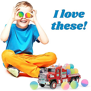 Entervending Bouncy Balls in The Gift Box - ICY Bounce Balls for Kids - Rubber Balls for Kids - 5 Pcs Large Bouncy Ball 45mm - Hi Bouncy Balls for Kids - Colorful Bouncing Balls