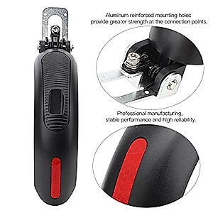 WELLSTRONG Rear Mudguard Replacement for Segway Ninebot ES1 ES2 ES4 Kick Scooter Fender Rear Metallic Mudguard Guard Brake Assembly Electric Scooter Repair Part Mud Fender