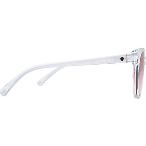 SPY Optic Spritzer, Cat-Eye Sunglasses, Color and Contrast Enhancing Lenses, Clear - Pink Sunset Lenses