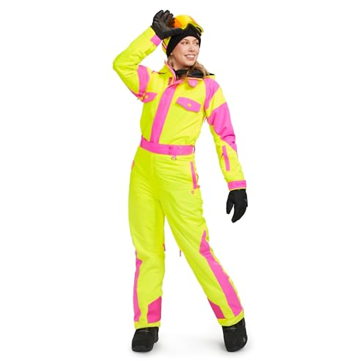 Tipsy Elves Bright Women's Ski Suit Neon Powder Blaster from Size Large