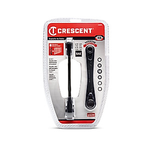 Crescent 2 Piece X6™ 4-in-1 Black Oxide Spline Ratcheting SAE Wrench Set - CX6DBS2