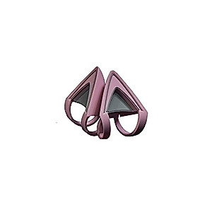 Razer Kraken Over Ear Headset, Quartz Pink Retractable & Razer RC21-01140300-W3M1 Kitty Ears for Kraken, Quartz Pink