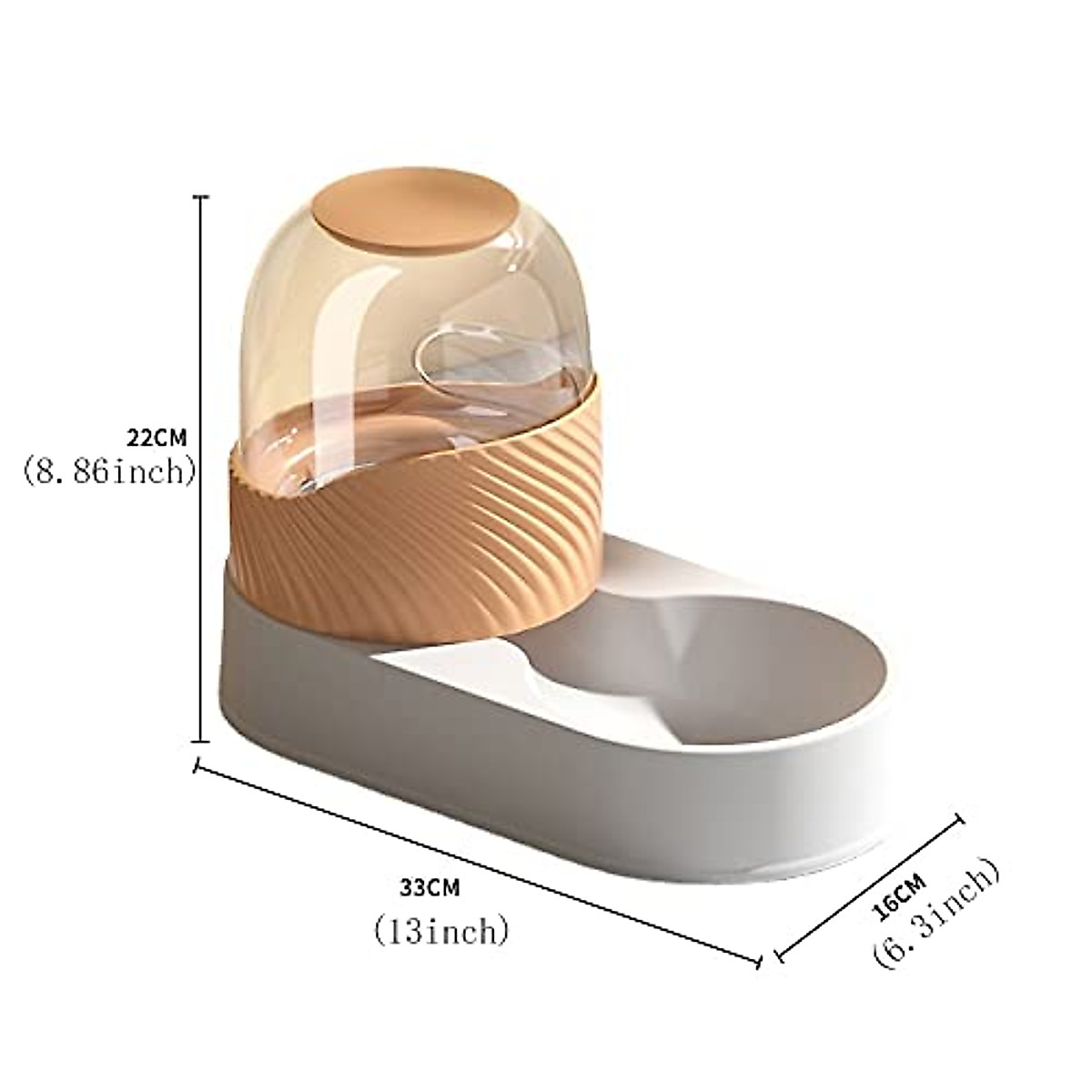 Automatic Cat Dog Feeders Cat Food and Water Dispenser Set 2L ,2 PCS Gravity Food Feeder and Water Set,Pet Food Bowl Feeder & Food Dispenser for Cat,Dogs,Puppy, Rabbit Pets Hamsters