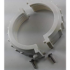 UCEDER 1pcs Spa Hot Tub Heater Split Nut Unions with Screw and 1 pcs Heater Gasket/O-Rings(Actual Size 3 Inch,Suitable for 2 Inch Heater Assemblies)