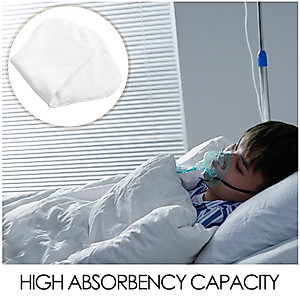 Four-Layer Washable Adult Cloth Diapers - Reusable, High Absorbency, Soft & Breathable, Easy to Use for Elders & Caregivers, 23.62x10.62x1.18in (White)