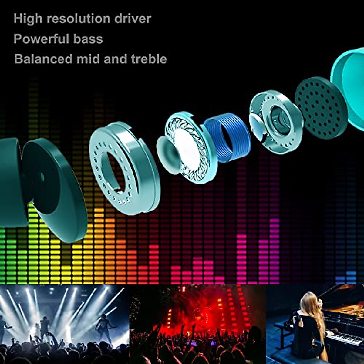 ZXQ-Q1s Neckband Bluetooth Earbuds,Wireless Neckband Headphone with Magnetic,Neck Bluetooth Earphone with Microphone,12 Hours Playtime,with USB-C Charging Port,Comfortable for Sport (Green)