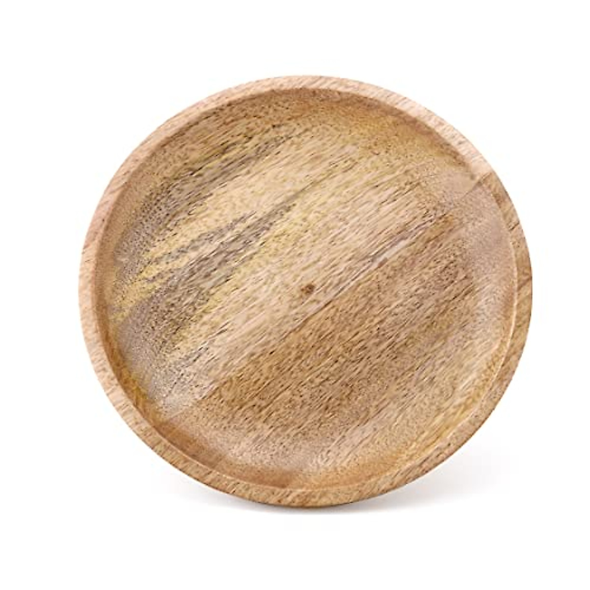 HUCH - Mango wood, Wooden bowls for decor - Fruit bowl - Decorative Bowls for Home Decor - Wood Fruit Bowl - Pedestal Bowl - Footed bowl - Wooden bowl