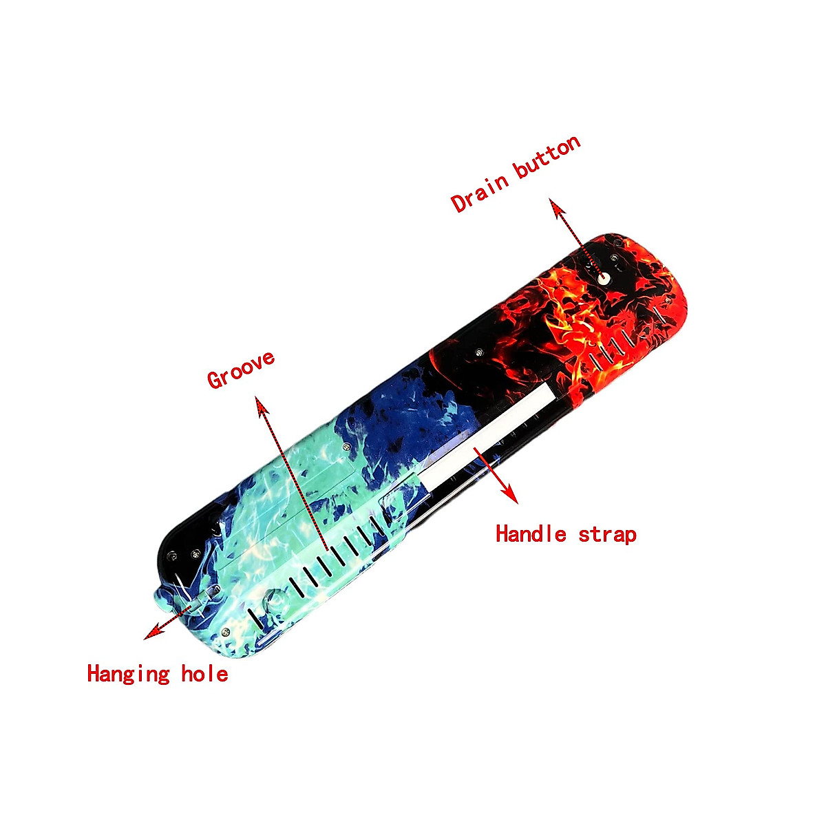 RUOSWTE 37 Key Melodica, Soprano Melodica Air Piano Keyboard Instrument With Blowpipe And Mouthpiece, Premium Leather Bag, Kids & Adult Beginner Gift