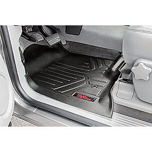 Rough Country All Weather Floor Mats Set for Chevy/GMC 1500/2500HD (2014-2018) - Custom Fit Rubber Floor Mats, Rubber Truck Mats, Durable, Waterproof Truck Floor Mats