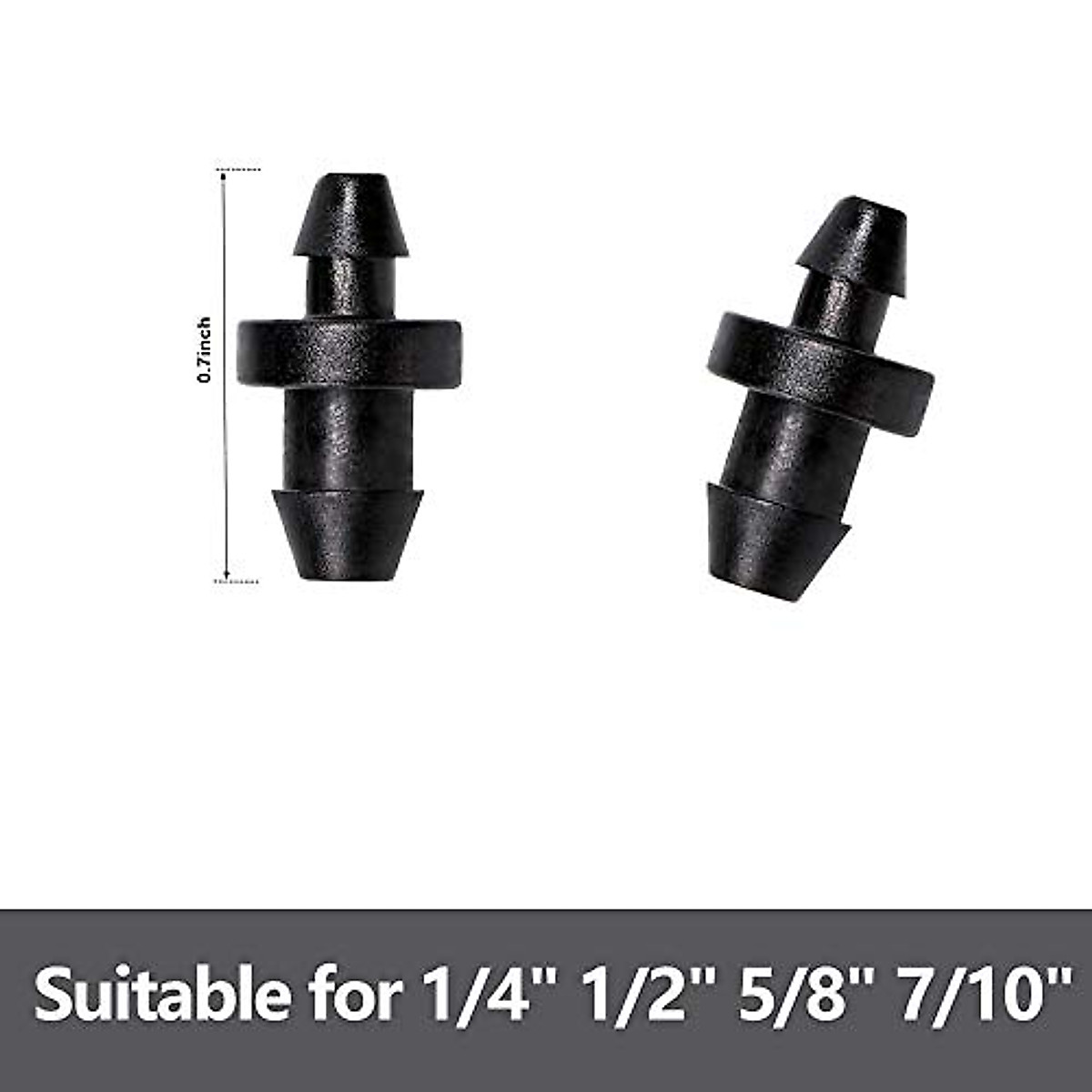 Goof Plugs for Drip Irrigation Drip Line Plug,Pack of 50(Double Barbed)