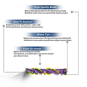 Replacement Part For Bissell Triple Action Brush Roll for 1790, 1792, 1792R, 1792P, 1793, 1790, 17931, 17939, 1793R Vac Models # compare to part 1610230