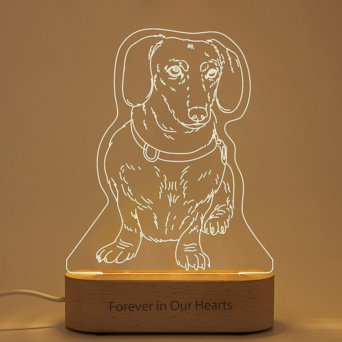 Magic Lunar Custom 3D Photo Lamp Personalized Portrait Illusion Night Light Cube Light Up Picture Engraved Plaque Frame Things Remembered 21th Birthday Gifts Using My Own Photos for Men Women Him Her