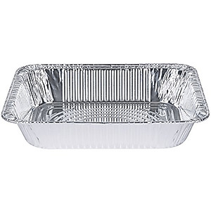 Comfy Package [30 Count] 9 x 13 Aluminum Foil Pans Half Size Deep Steam Table Pans