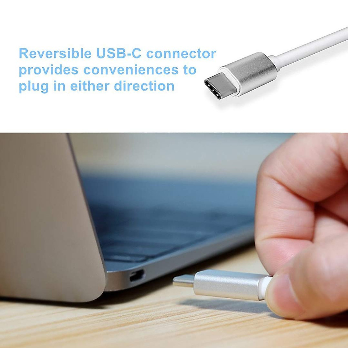 Bincolo USB-C to VGA Adapter, USB 3.1 Type C (Thunderbolt 3) to VGA Converter Compatible with MacBook Pro, New MacBook, MacBook Air 2018, Dell XPS 13/15, Surface Book 2 and More (Silver)