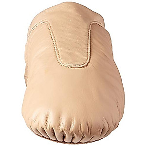 Bloch Women's Pulse Leather and Neoprene Split Sole Jazz Shoe, Tan, 8