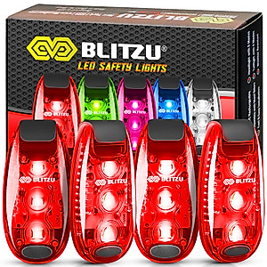 BLITZU Runners Lights for Night Safety Dog Walking Light Lights for Walking at Night Safety Lights Walking Night Red Strobe Light Dog Leash Light Walking Light Led Running Lights Dog Safety Light Red