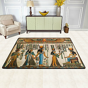ALAZA Retro Ancient Egyptian Culture Area Rug Rugs for Living Room Bedroom 3'x2'