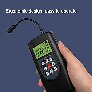 Sonic Belt Tension Meter, Acoustic Tensionmeter, with LCD Backlit Display, Frequency Range 10Hz-680Hz, with Adjustable Direction Probe, for Multi-Ribbed V Belts