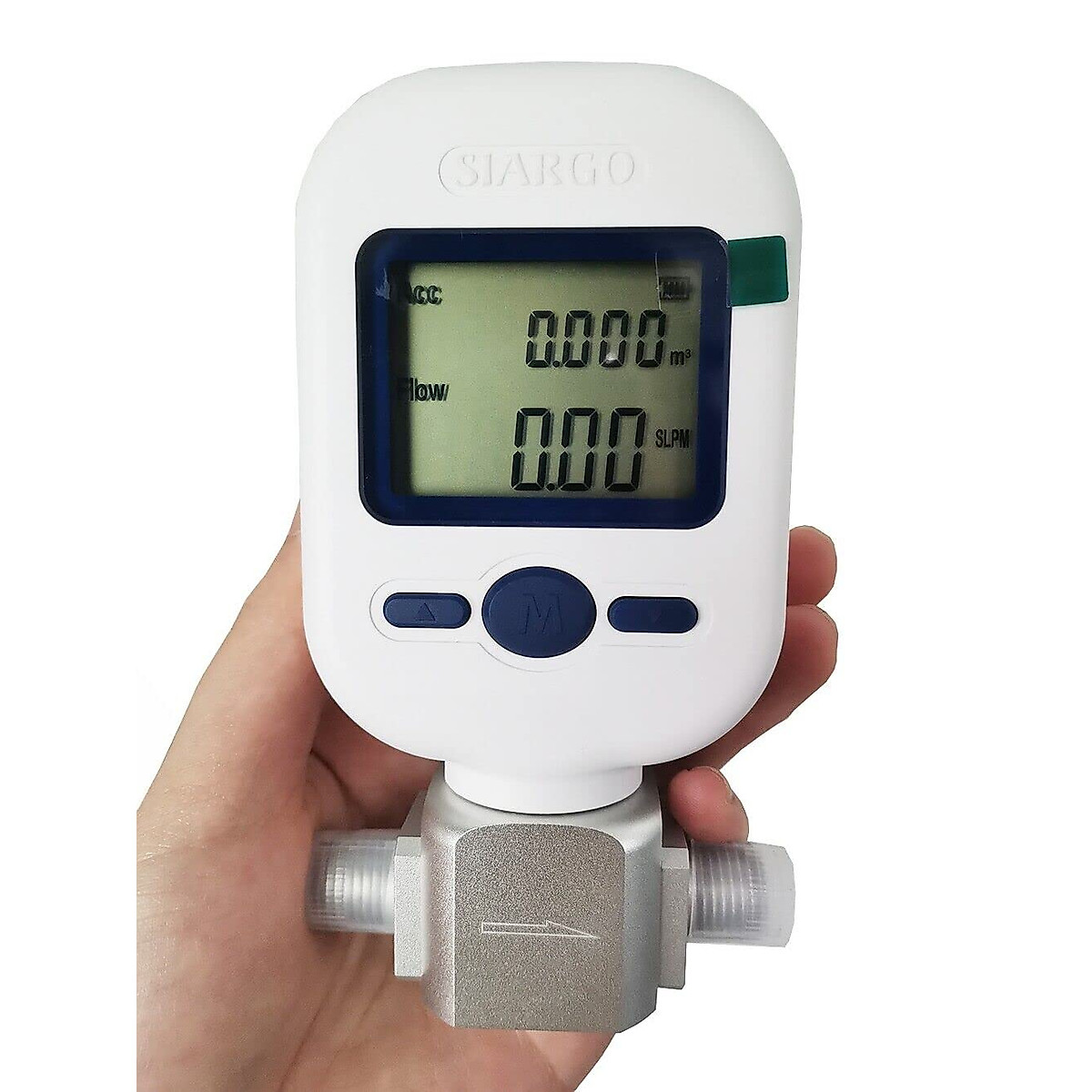 Digital Gas Mass Flow Meter Air Argon Nitrogen Oxygen Flow Rate Meter Range 0-100L/Min MF5708