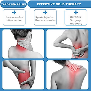 Tutmyrea 12"x 21" Extra Large Gel Ice Pack with Soft Fabric Cover, Ice Pack for Injuries Reusable, Ice Pack for Back Pain Relief, Cold Compress for Back, Flexible Cooling Pad for Knee, Hip, Sciatica