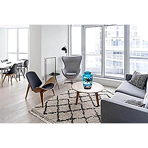 HLC URNS – Beach Blue Cremation Urn for Human Ashes - Adult Funeral Urn Handcrafted - Affordable Urn for Ashes (Adult (200 lbs) – 10.5 x 6 “, Cremation Urn)