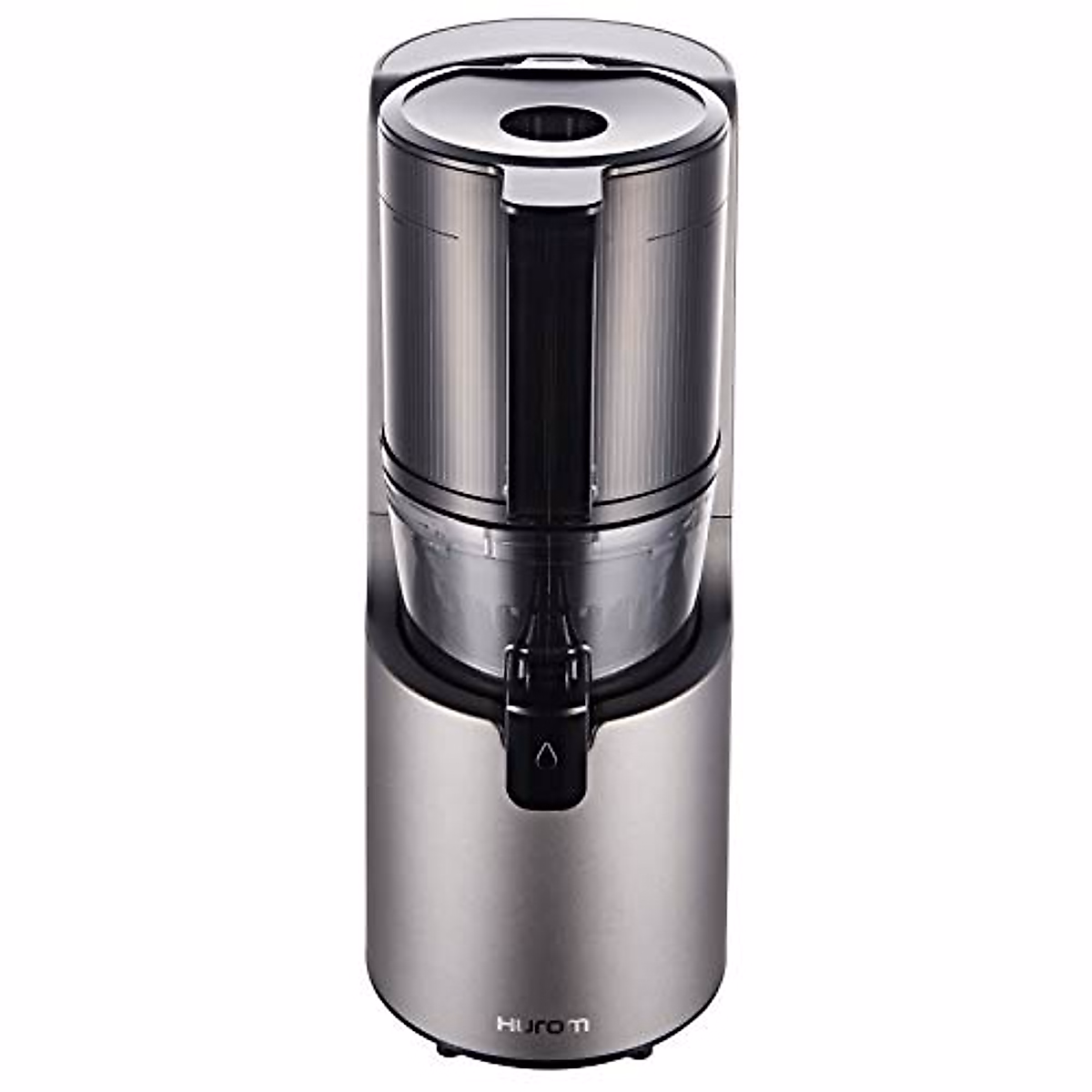 Hurom H-200 Easy Clean Electronic Juicer Machine (Silver) - Self Feeding Slow Juicer w Big Mouth Hopper to Fit Whole Fruits & Vegetables - Healthy Living - Rinse Clean No Scrub BPA Free Easy Assembly