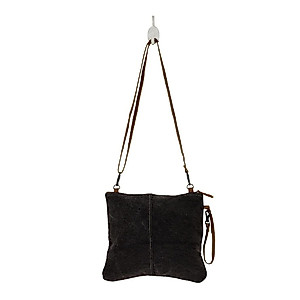Myra Bag Minute Small & Cross Body Bag Upcycled Canvas, Rug, Leather & Cowhide S-2657