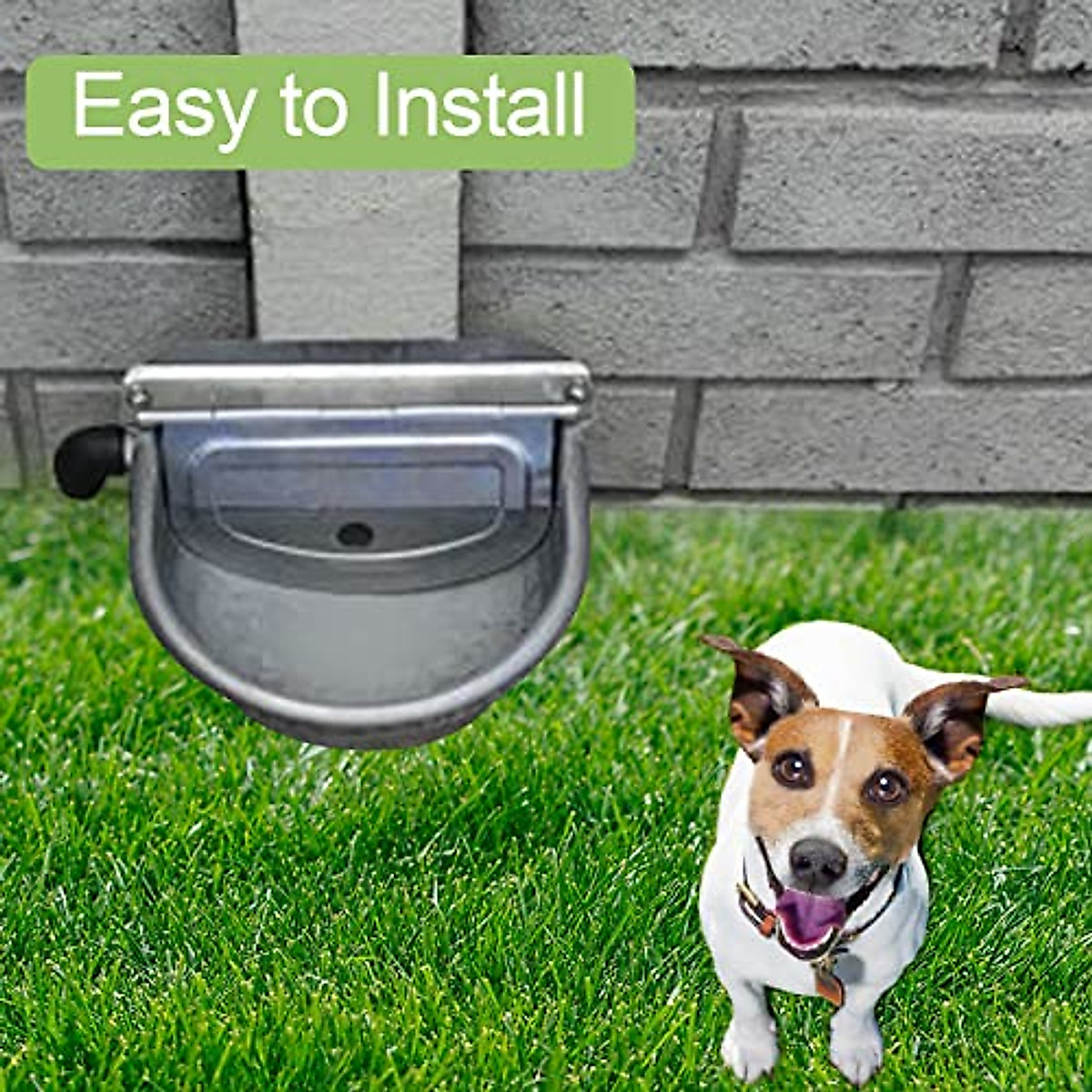 Automatic Waterer Bowl Stainless Steel Drinking Water Bowl Dispenser with Float Valve for Horse Cattle Goat Sheep Dog