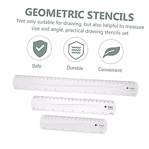 SEWACC 3Pcs Color Changing Flexible Rulers 15cm + 30cm + 20cm Measurement Tools for Students Random Colors Soft and Bendable Rulers for School and Office Use