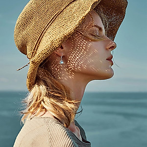 Celtic Earrings for Women 925 Sterling Silver Moonstone Leverback Earrings for Women Drop Dangle Earrings for Women Moonstone Jewelry Gifts for Women Teen Mother Daughter