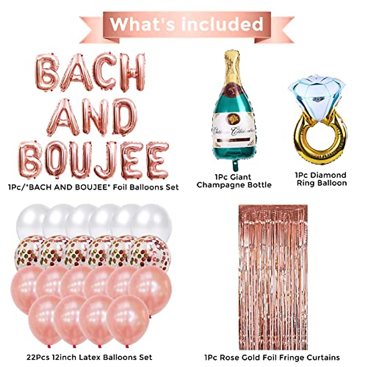 Bach and Boujee Bachelorette Party Decorations Kit