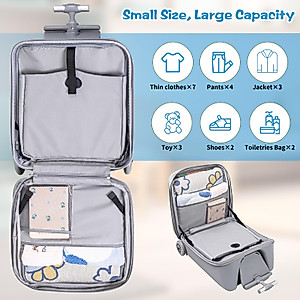 Ride On Suitcase for Kids, Kids Ride-on Suitcase Carry-on Luggage, 20" Luggage with Spinner Wheels Suitcase, Expandable Luggage Seat with 4 Universal Wheels Help Your Child Travel, Gift as Kids