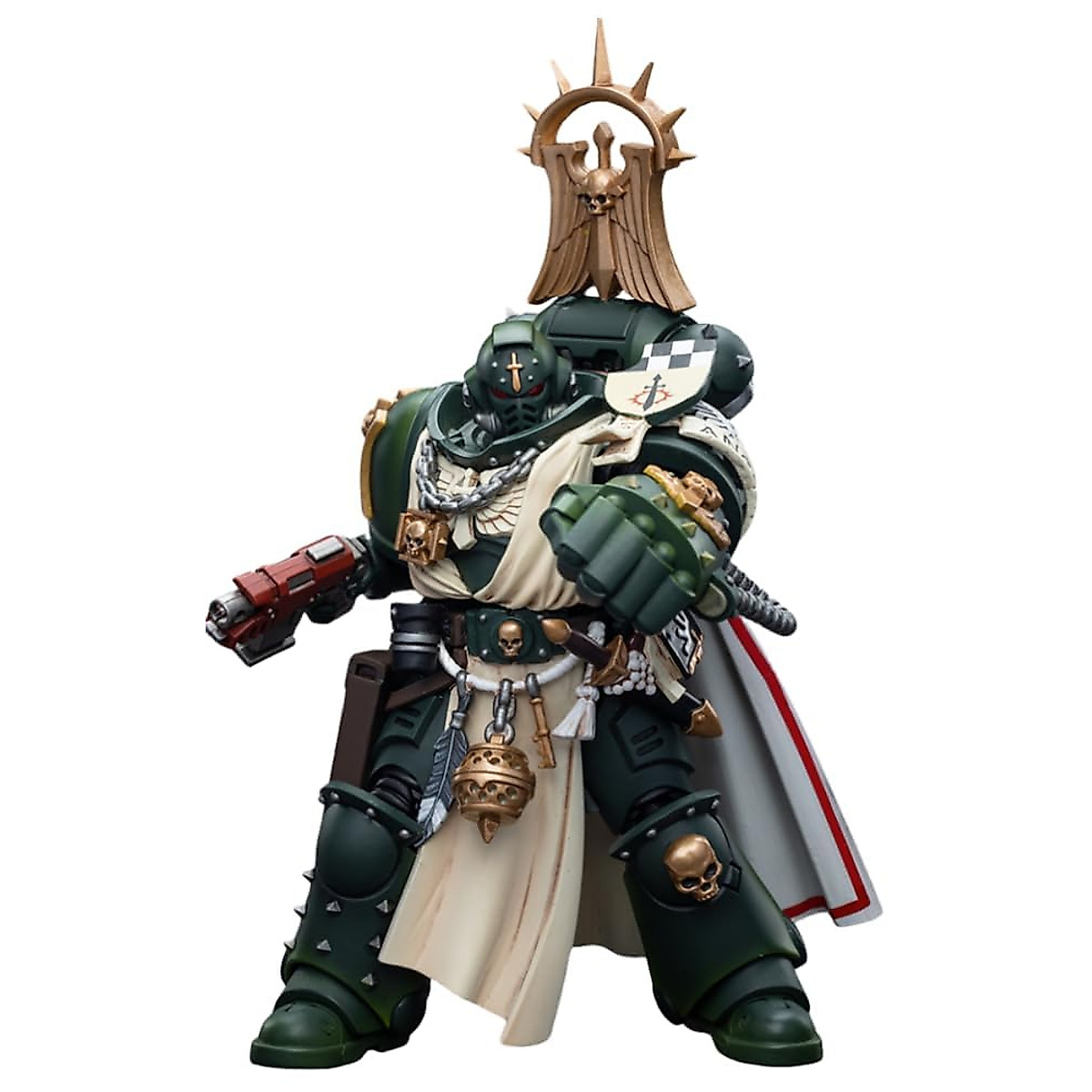 HiPlay JoyToy Warhammer 40K Collectible Figure: Dark Angels Master with Power Fist 1:18 Scale Action Figures JT7691 (JT7691)