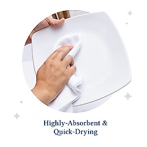 Cosy House Collection 6-Pack Kitchen Flour Sack Towels - 27" x 27" Reusable Dish Towels - Multi-Purpose, Versatile, & Absorbent - 100% Cotton